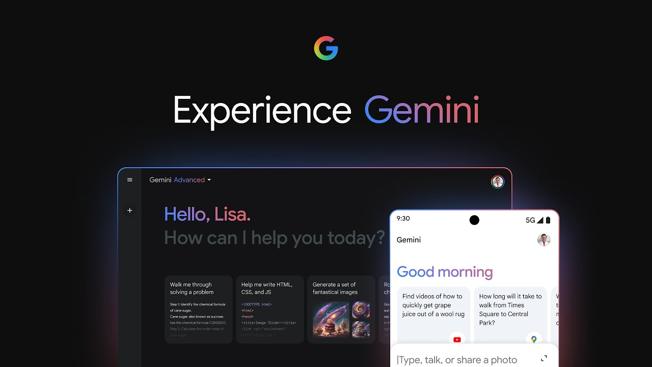 Google เปิดตัว Gemini ผู้ช่วยส่วนตัวเพิ่มความสะดวกในชีวิต! - CNXDEVSOFT